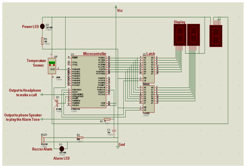 Advance Fire Alarm through Mobile Phone using microcontroller