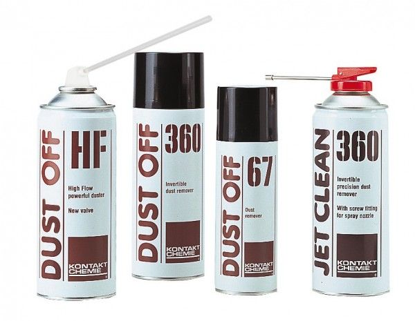 Blow the dust away safely with the Dust off spray
