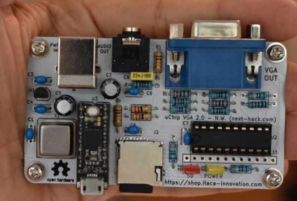 UCHIP VGA 2.0 IS AN OPEN HARDWARE DIY RETRO-GAMING CONSOLE