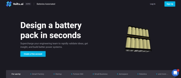 VOLTX.AI – AI-BASED RAPID BATTERY PACK DESIGN SERVICE