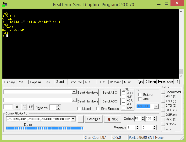 Float Away with AmForth: AVR Development Unleashed