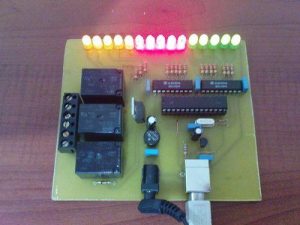 ATMEL ATMEGA8 VIA USB CONTROL CIRCUIT