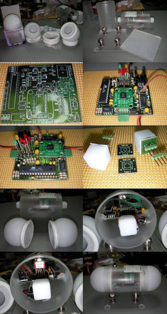 ATMEGA168 MOOD POLY CONTROLLED INTERACTIVE LED LIGHT