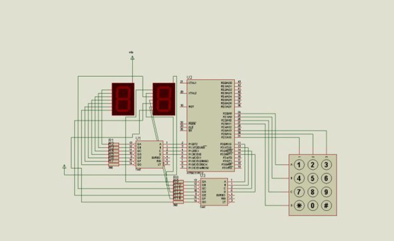 8051 MICROCONTROLLER UP DOWN COUNTER CIRCUIT (KEIL)
