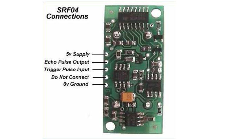 8051 SRF04 ULTRASONIC DISTANCE METER CIRCUIT