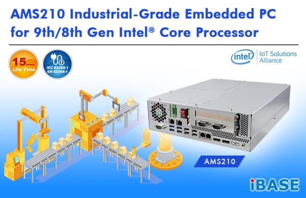 AMS210: Industrial Embedded PC for Intel® Core 9th/8th Gen