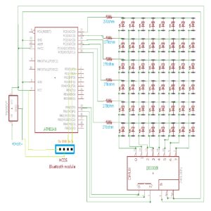 6*8 LED Display Using a Decoder and Atmega8